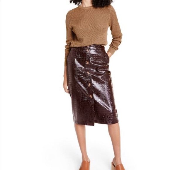 Rachel Comey | Skirts | Rachel Comey Vegan Leather Pencil Skirt Nwt | Poshmark